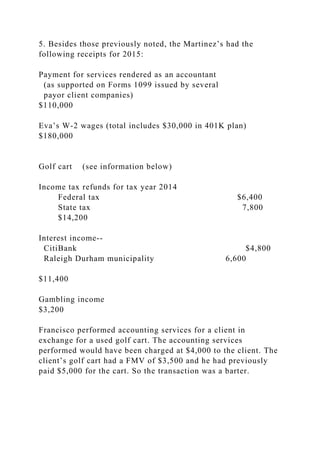 Tax Return Assignment REQUIREMENTSPrepare an income tax re.docx