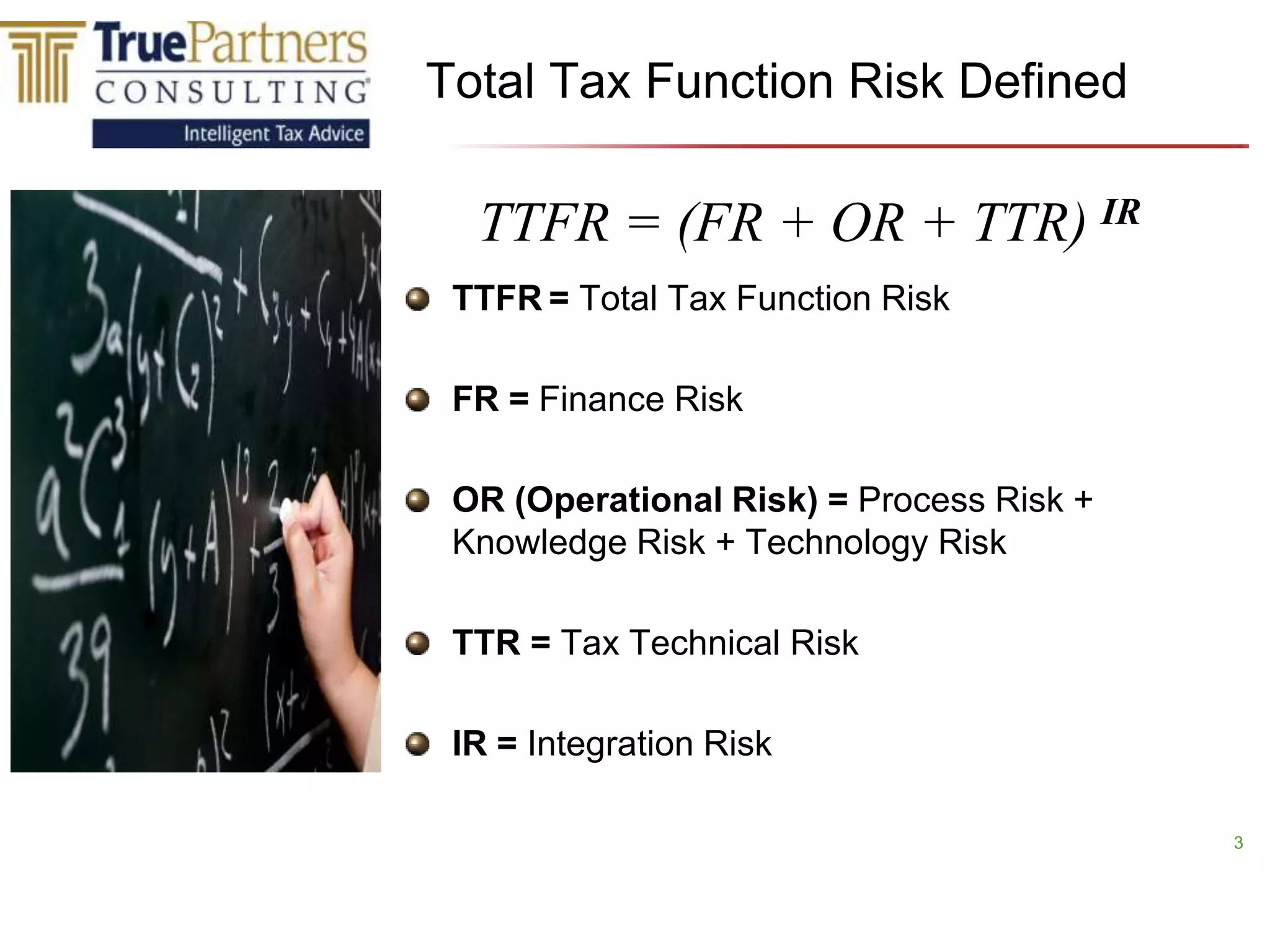 Tax Risk And Process Re Engineering General Presentation 121609 | PPTX