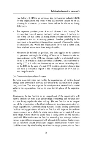 Tax Risk Management From Risk To Opportunity | PDF