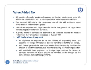 Tax Russia | PDF