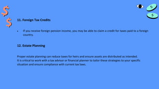 Tax saving options for pensioners. ppt12 | PPT
