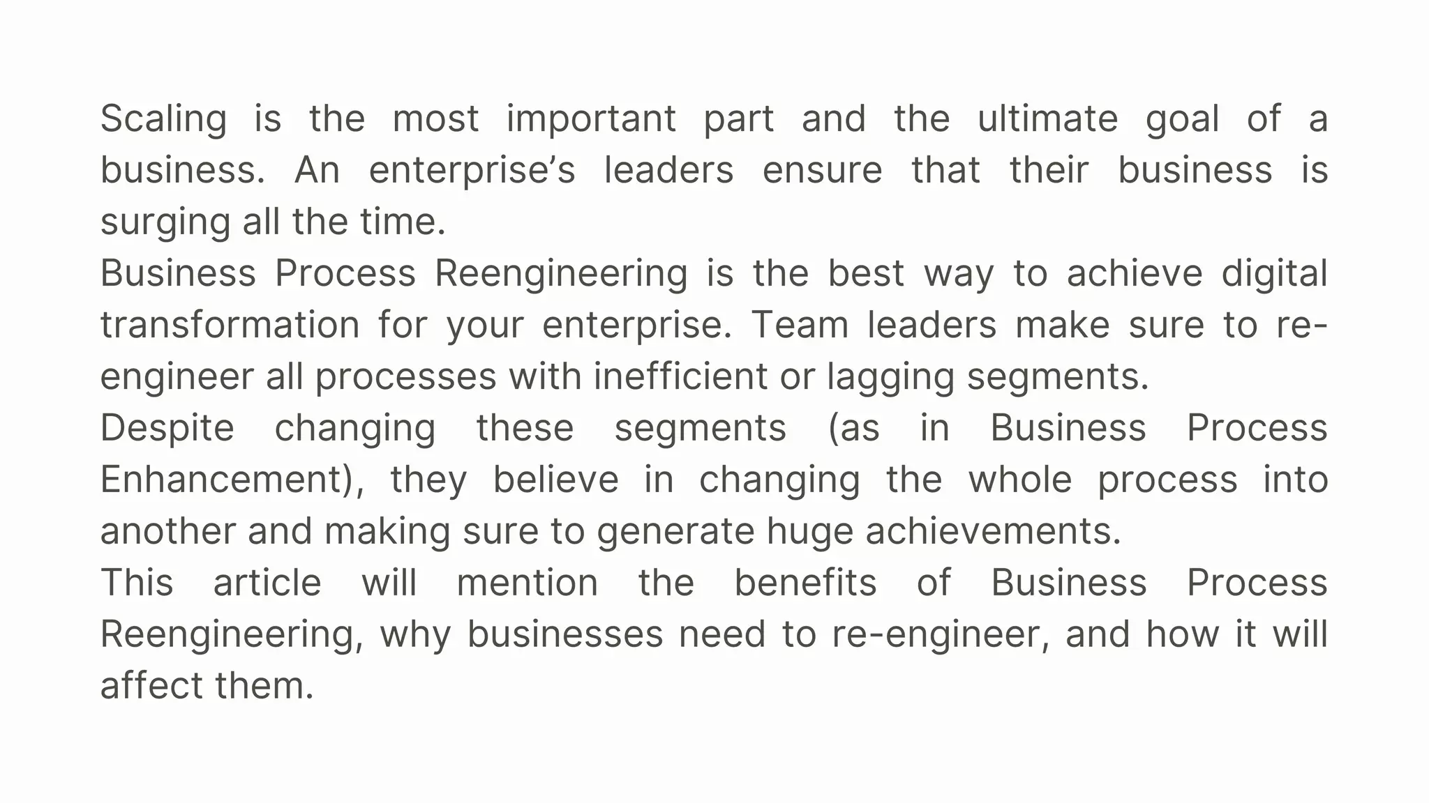 Benefits Of Business Process Reengineering | PPT
