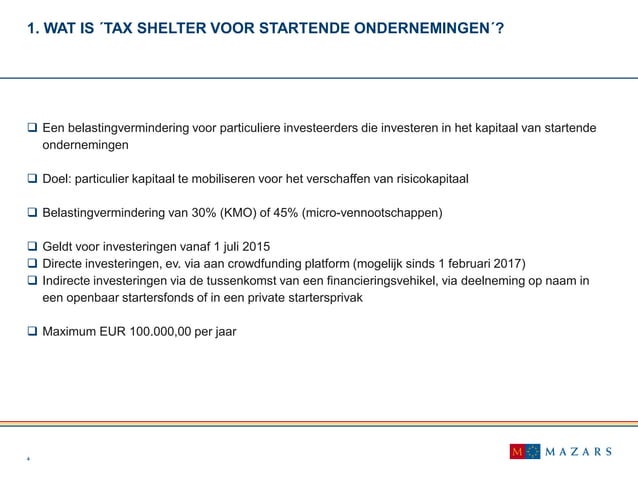 Tax Shelter naslagwerk met rekenvoorbeeld | PDF | Business Accounting & Finance | Business