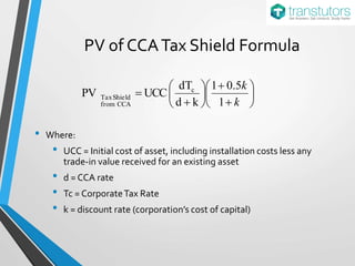 Tax Shield | Finance | PPT