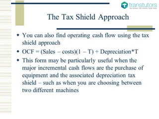 Tax Shield Approach | Finance | PPTX
