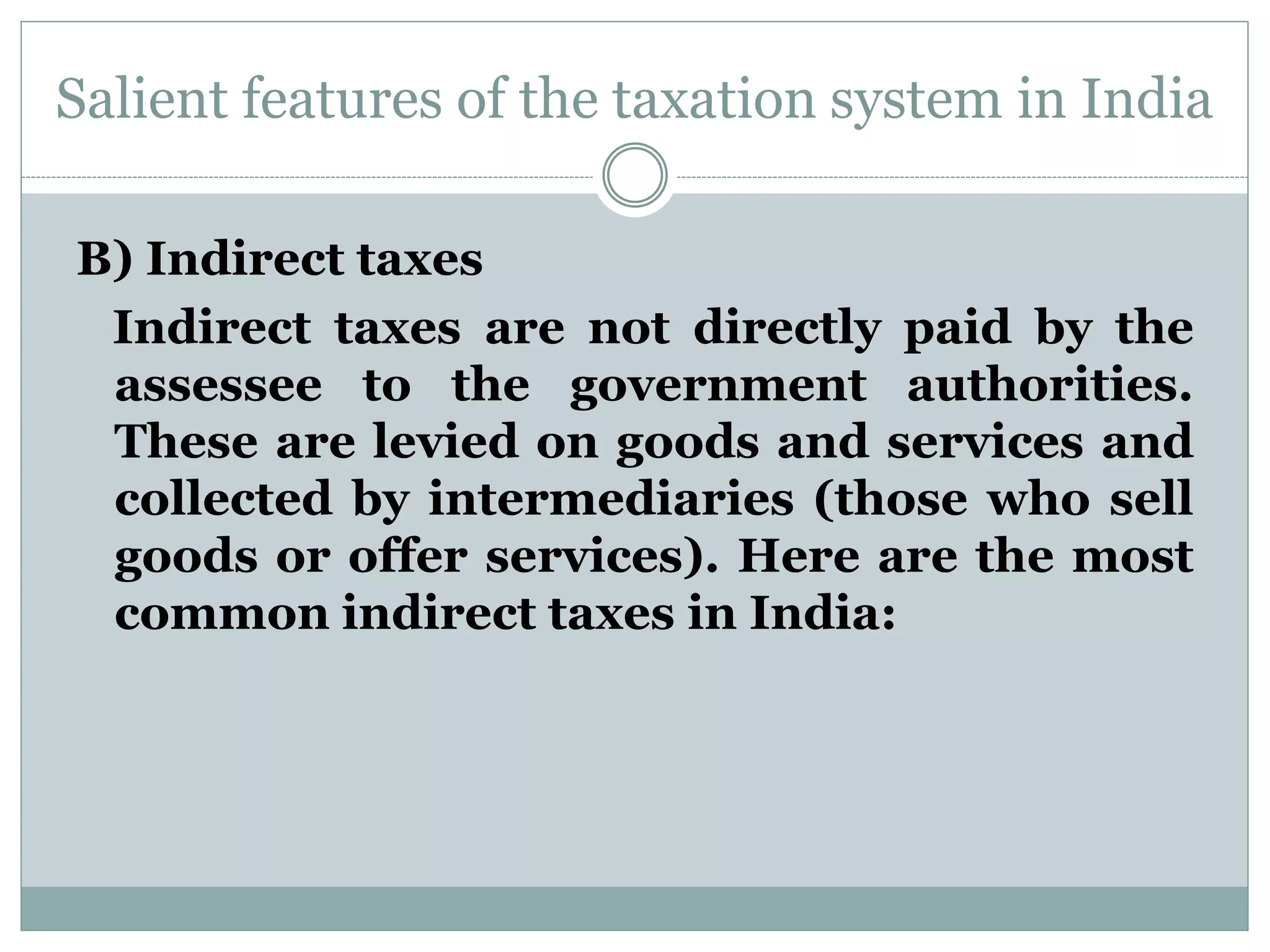 Macro-economic Framework in Indian Economy–Tax Structure & Tax system ...