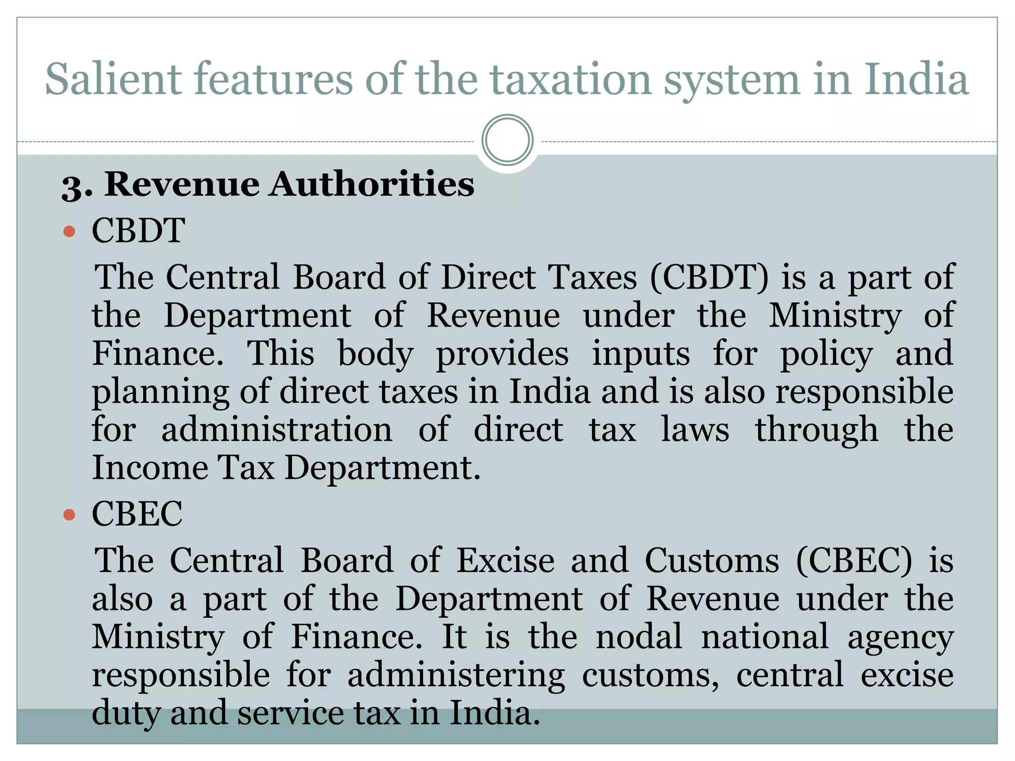 Macro-economic Framework in Indian Economy–Tax Structure & Tax system ...