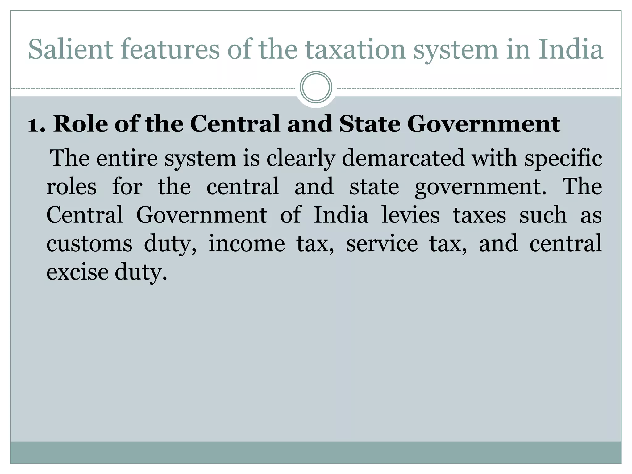 Macro-economic Framework in Indian Economy–Tax Structure & Tax system ...