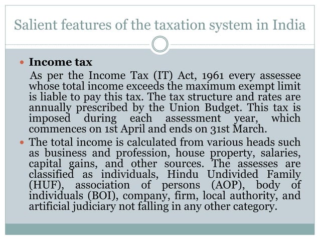 Macro-economic Framework in Indian Economy–Tax Structure & Tax system ...