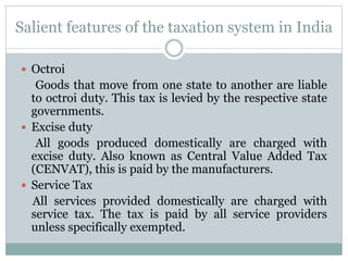 Macro-economic Framework in Indian Economy–Tax Structure & Tax system ...