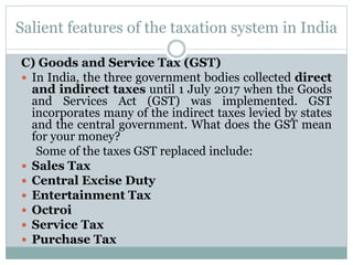 Macro-economic Framework in Indian Economy–Tax Structure & Tax system ...
