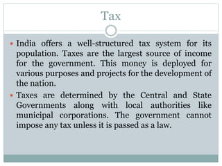 Macro-economic Framework in Indian Economy–Tax Structure & Tax system ...