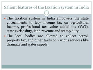 Macro-economic Framework in Indian Economy–Tax Structure & Tax system ...
