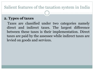 Macro-economic Framework in Indian Economy–Tax Structure & Tax system ...