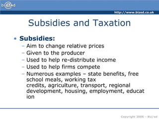 Tax & subsidies | PPTX