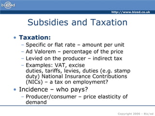 Tax & subsidies | PPTX