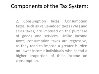 Lucture notes for students who studying tax system | PPTX | Personal ...