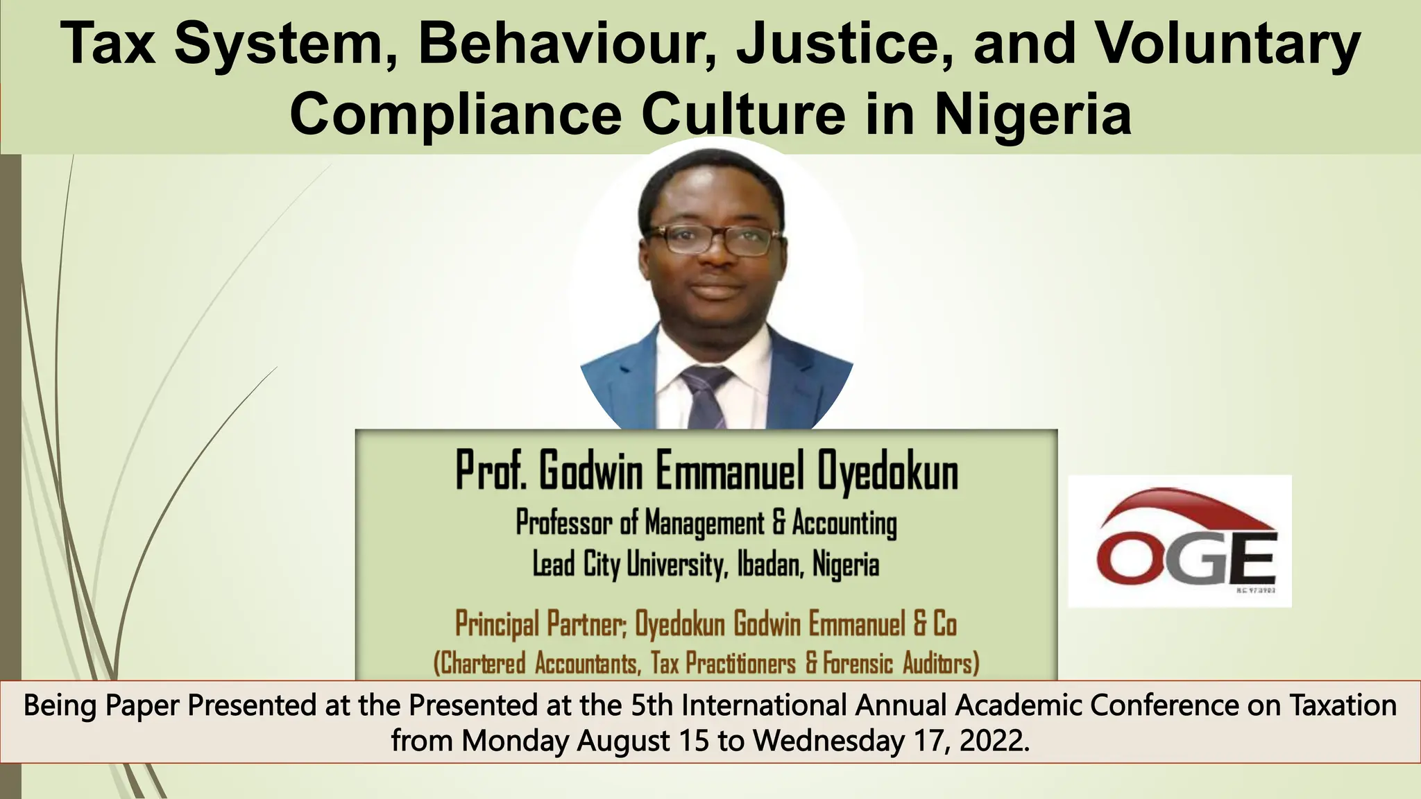 Tax System, Behaviour, Justice, and Voluntary Compliance Culture in ...