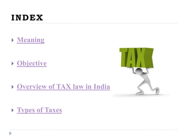 Tax system in india | PPT