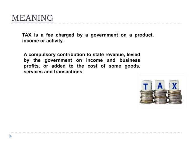 Tax system in india | PPT