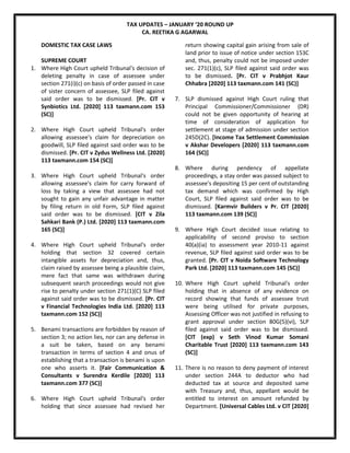 Tax Updates- Jan '20 | PDF