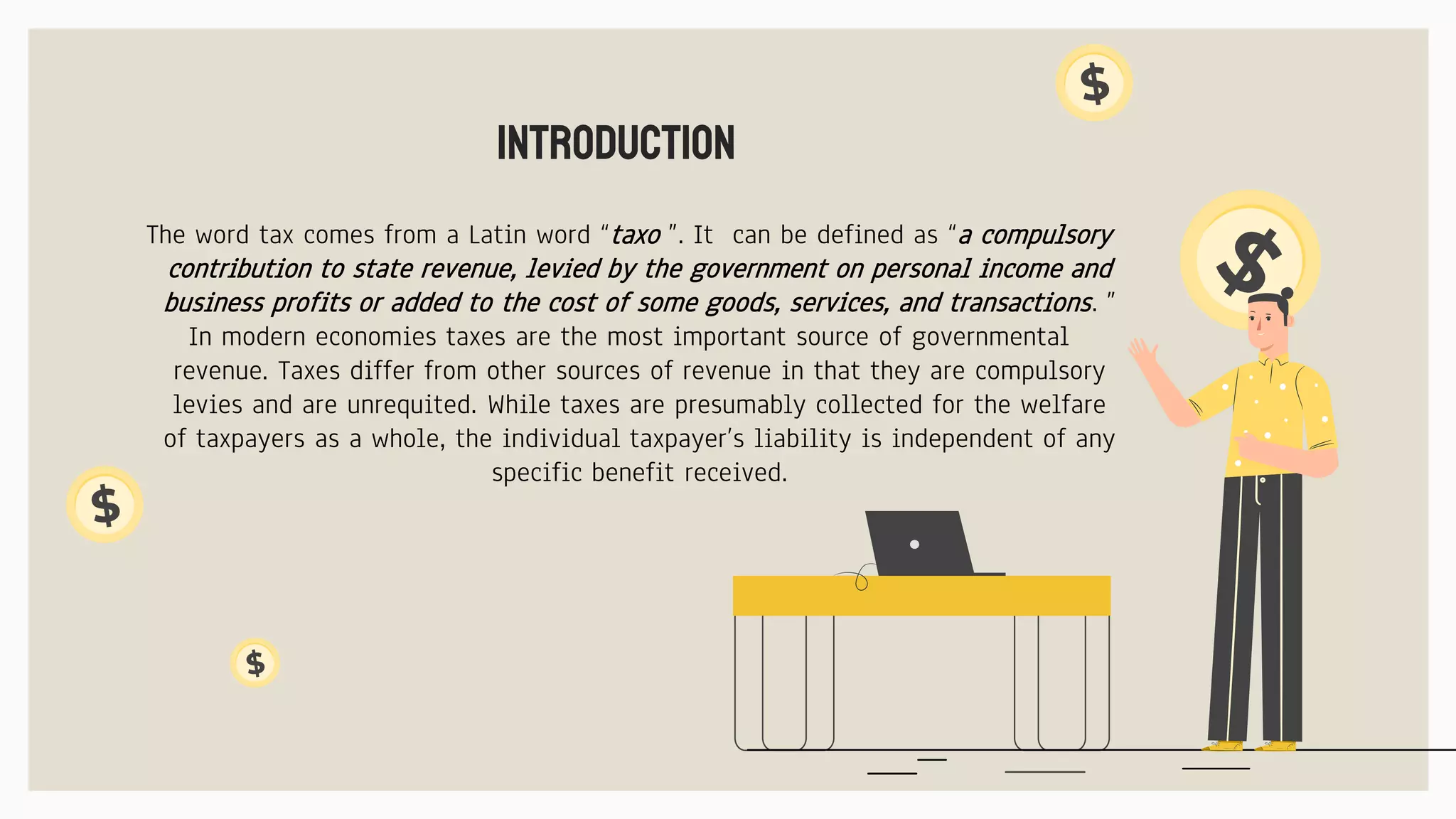 Concepts of tax and taxation system in India | PPTX