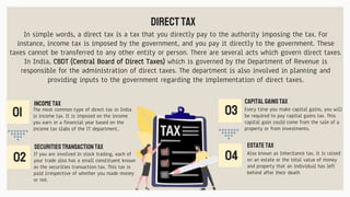 Concepts of tax and taxation system in India | PPTX