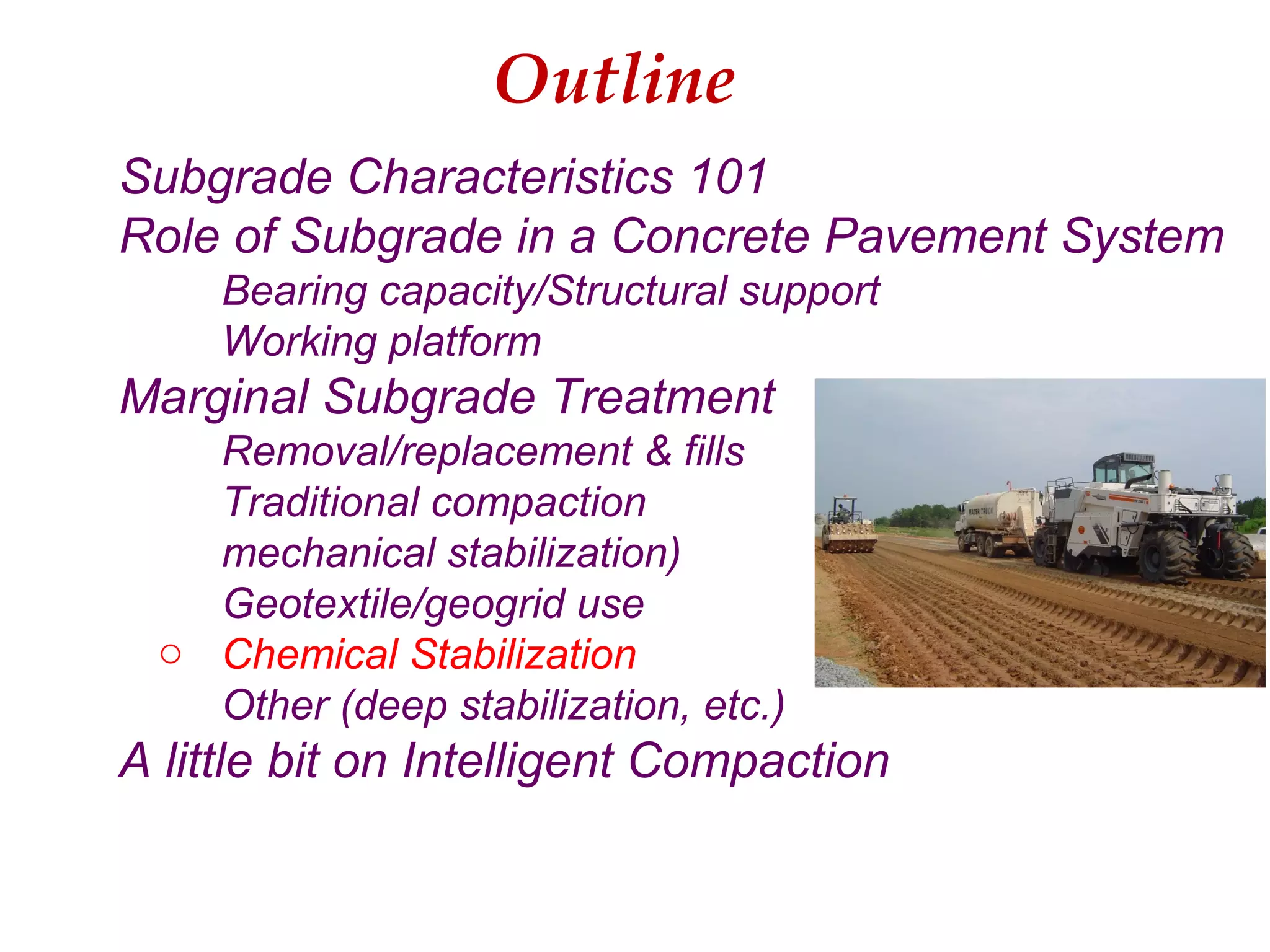 Subgrade Stabilization: Materials & Methods | PPT