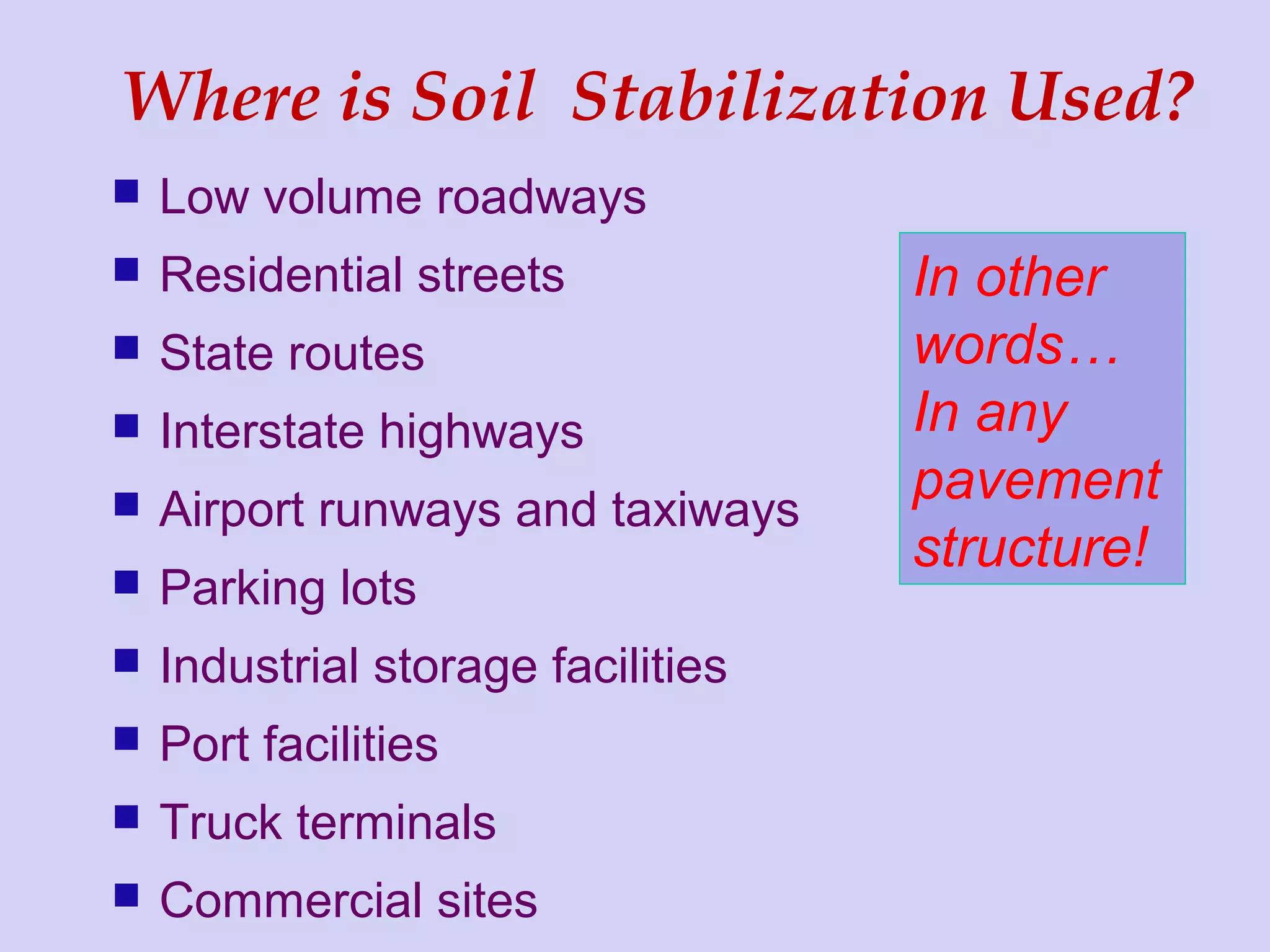 Subgrade Stabilization: Materials & Methods | PPT