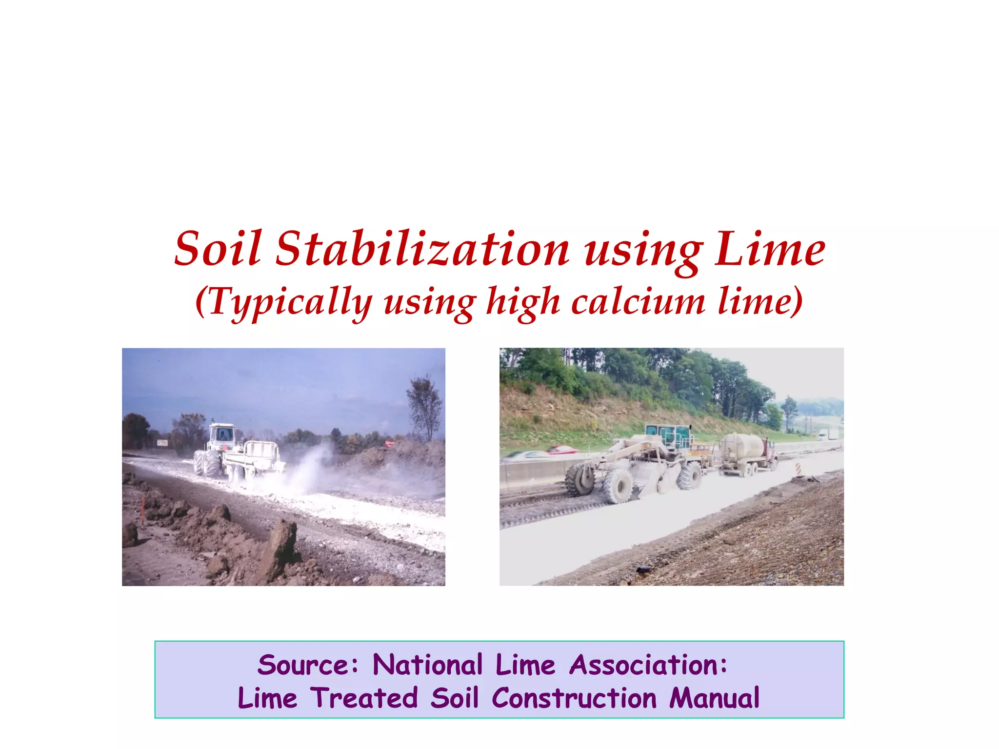 Subgrade Stabilization: Materials & Methods | PPT