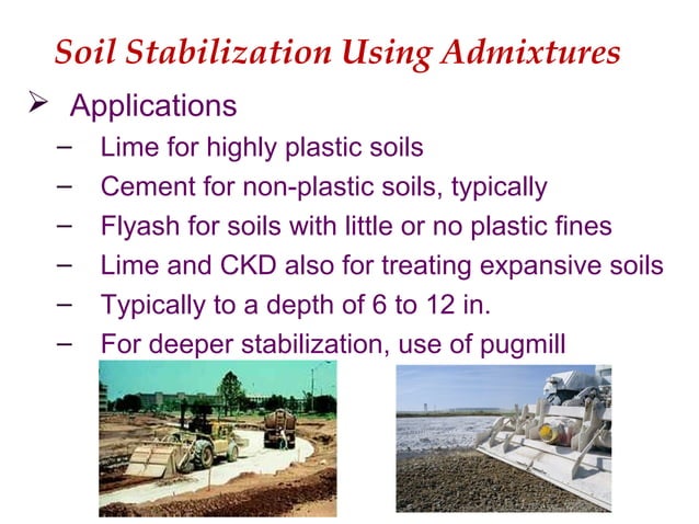 Subgrade Stabilization: Materials & Methods | PPT