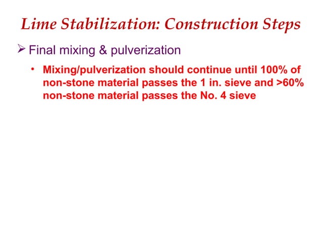 Subgrade Stabilization: Materials & Methods | PPT