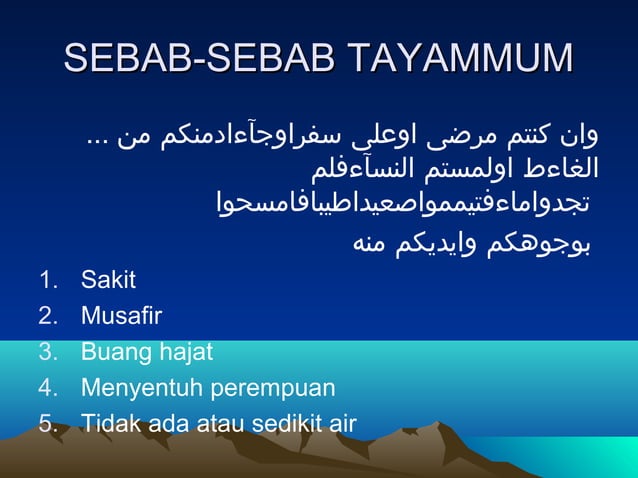 Tayammum | PPT
