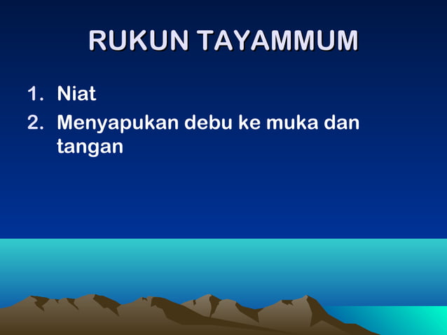 Tayammum | PPT