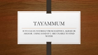Tayammum | PPTX