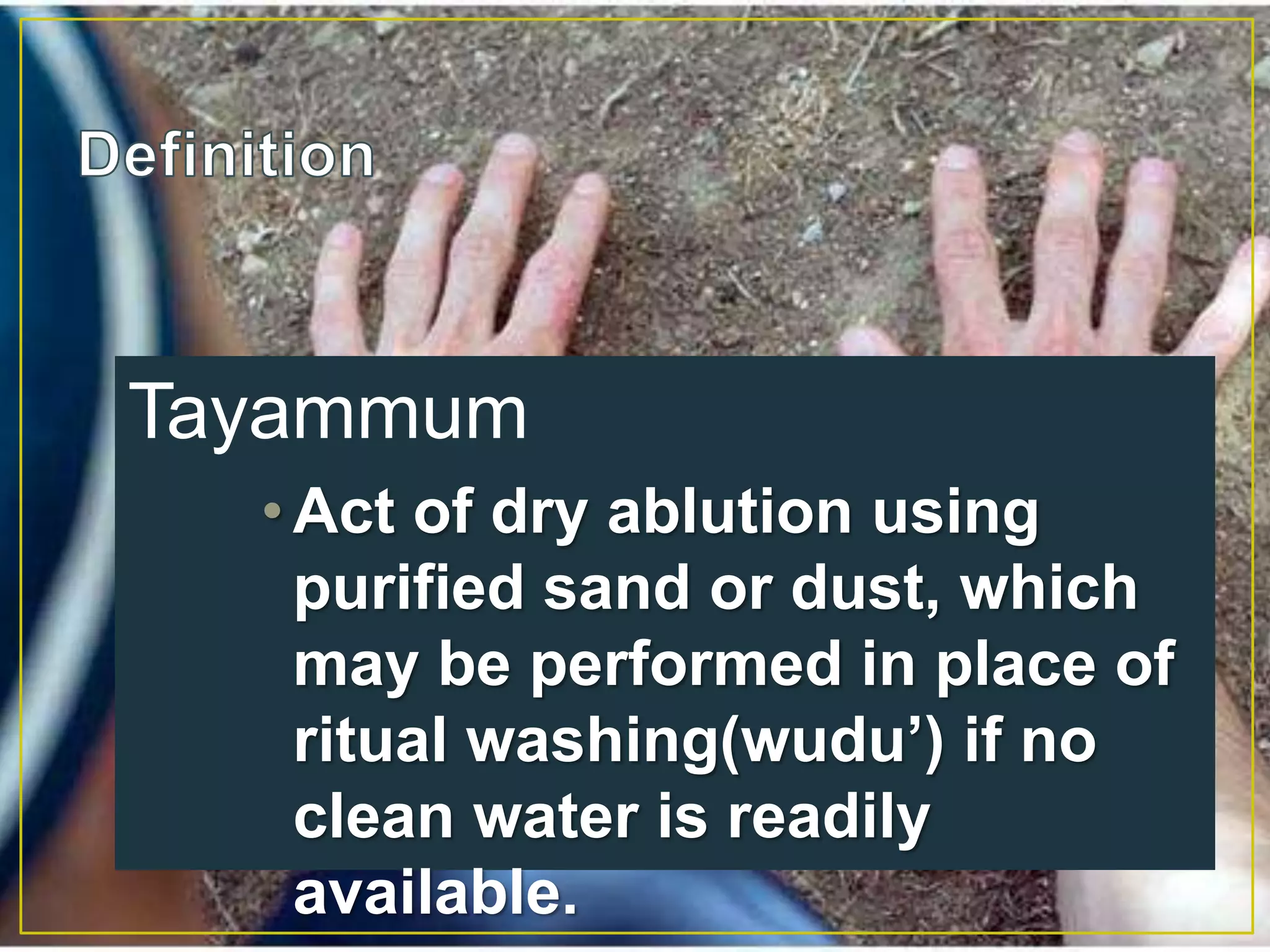 Tayammum Ppt