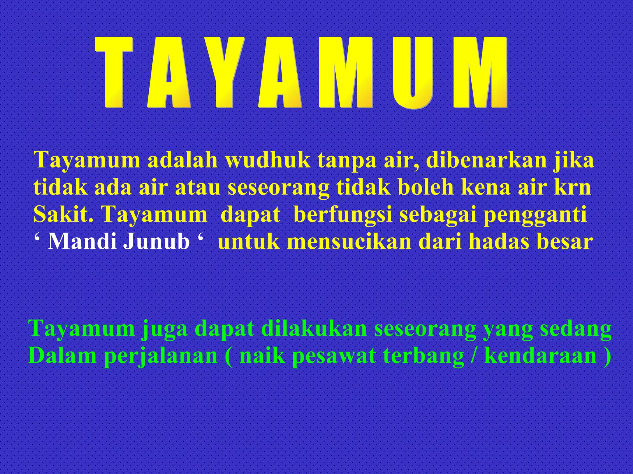 Tayamum | PPT