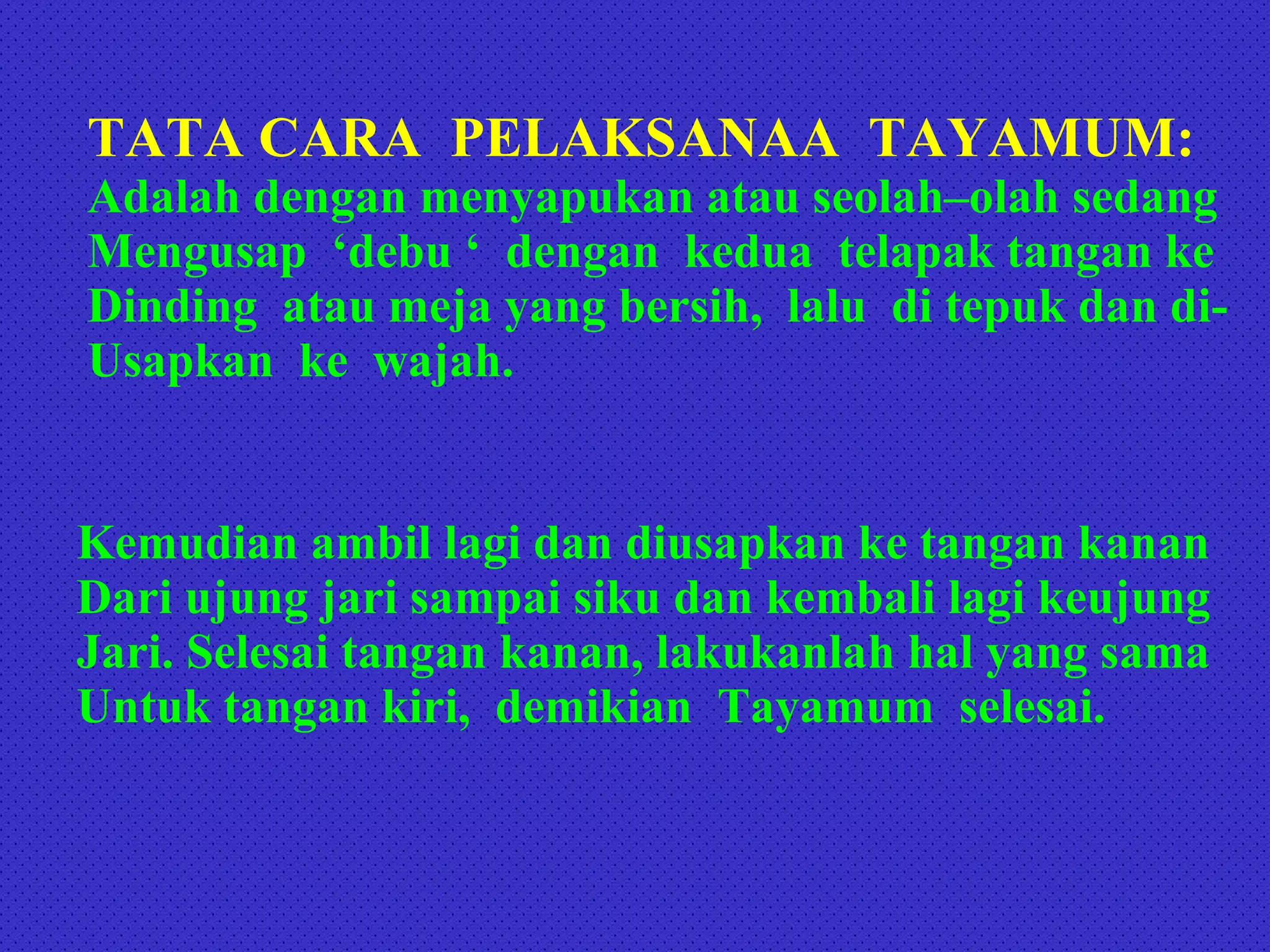 Tayamum | PPT