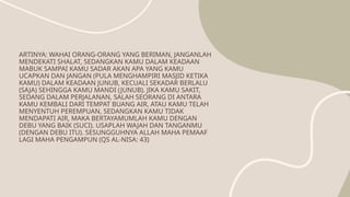 MATERI TENTANG TATA CARA DAN DASAR TAYAMUM.pptx