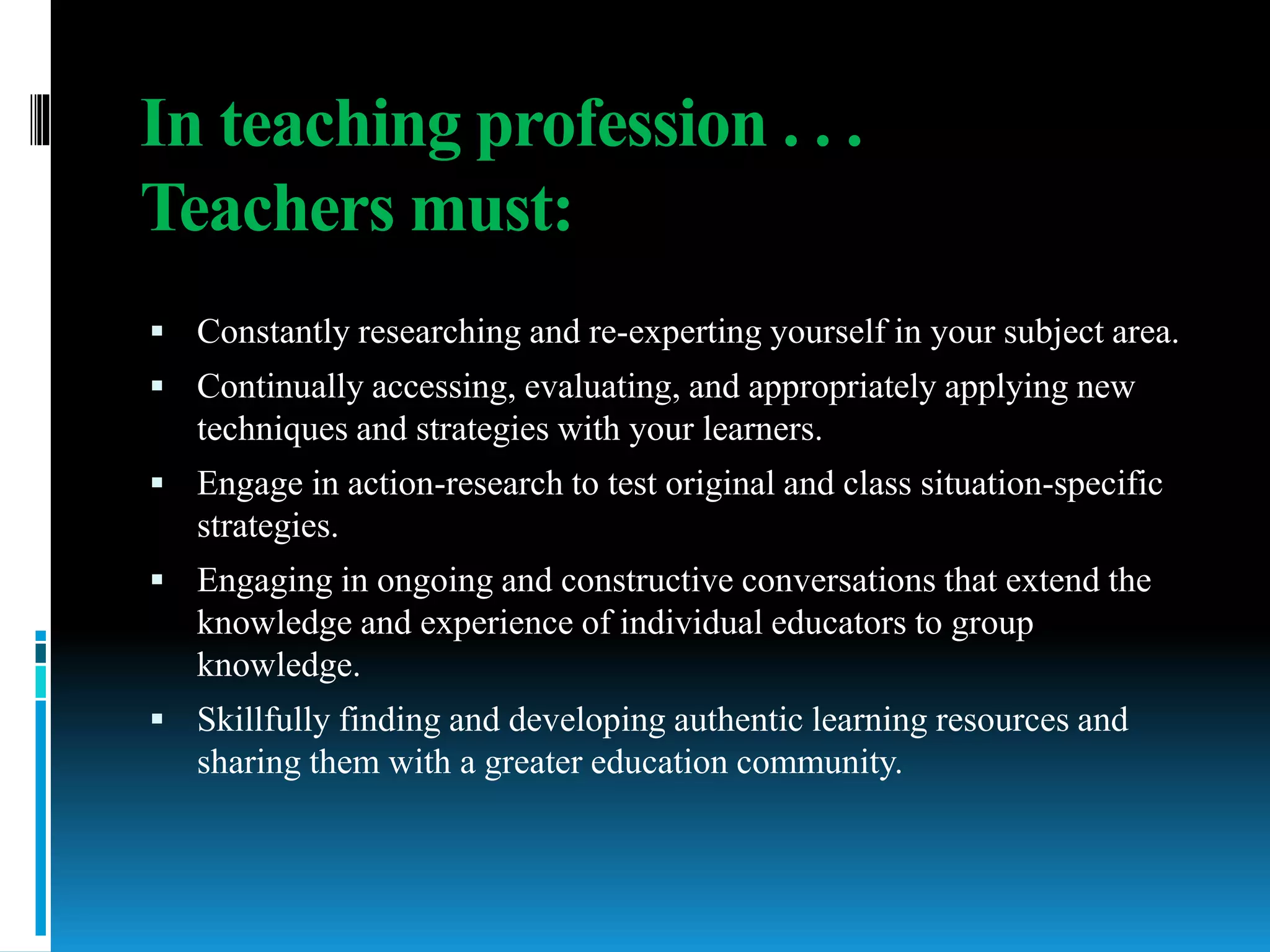 TEACHING PROFESSION | PPTX