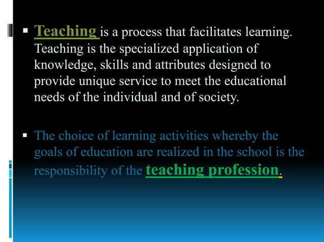 TEACHING PROFESSION | PPTX | Professional School | Postgraduate Education