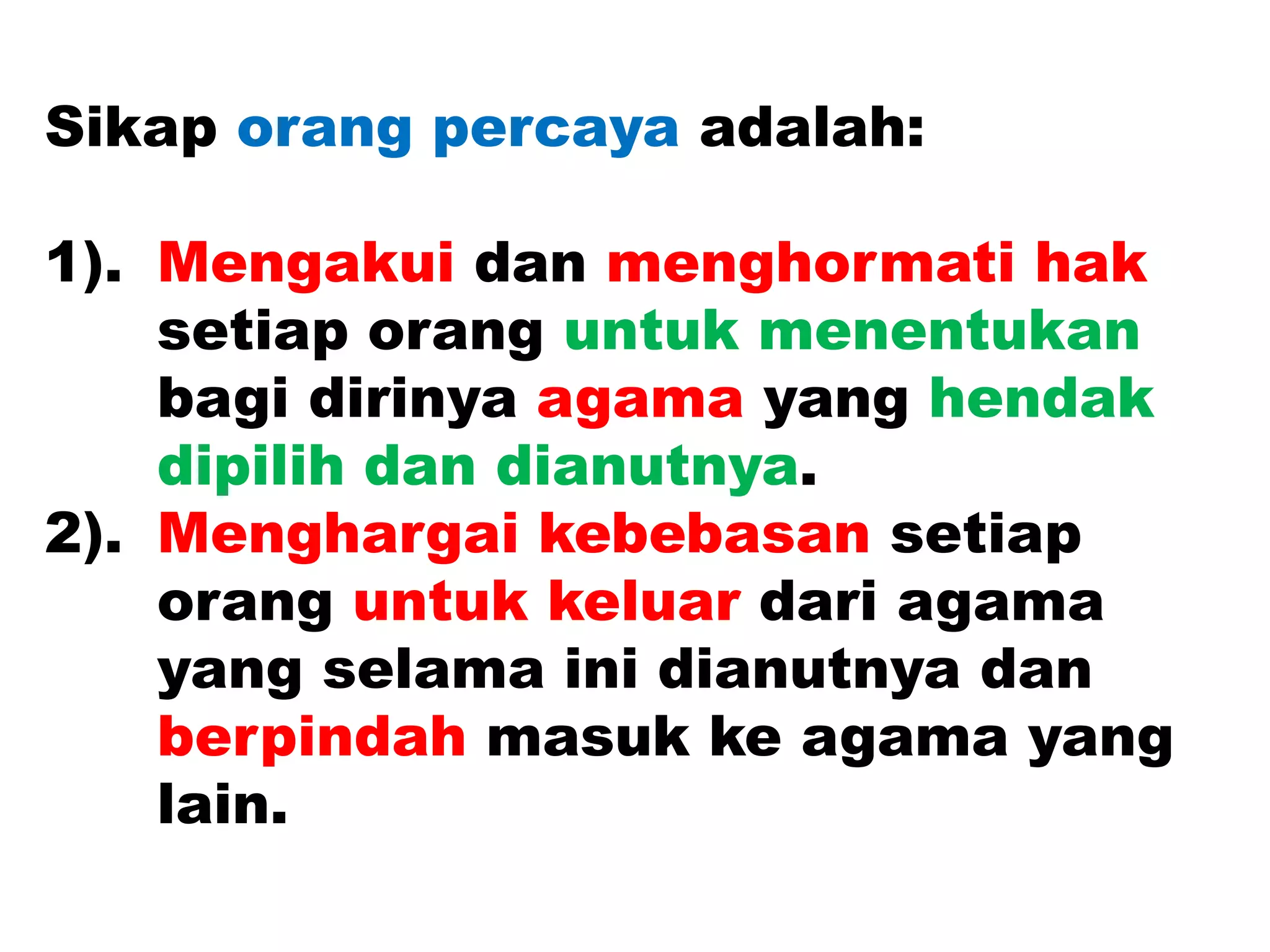 Pandangan GKJ Tentang Agama Lain - 2016 | PPT | Free Download