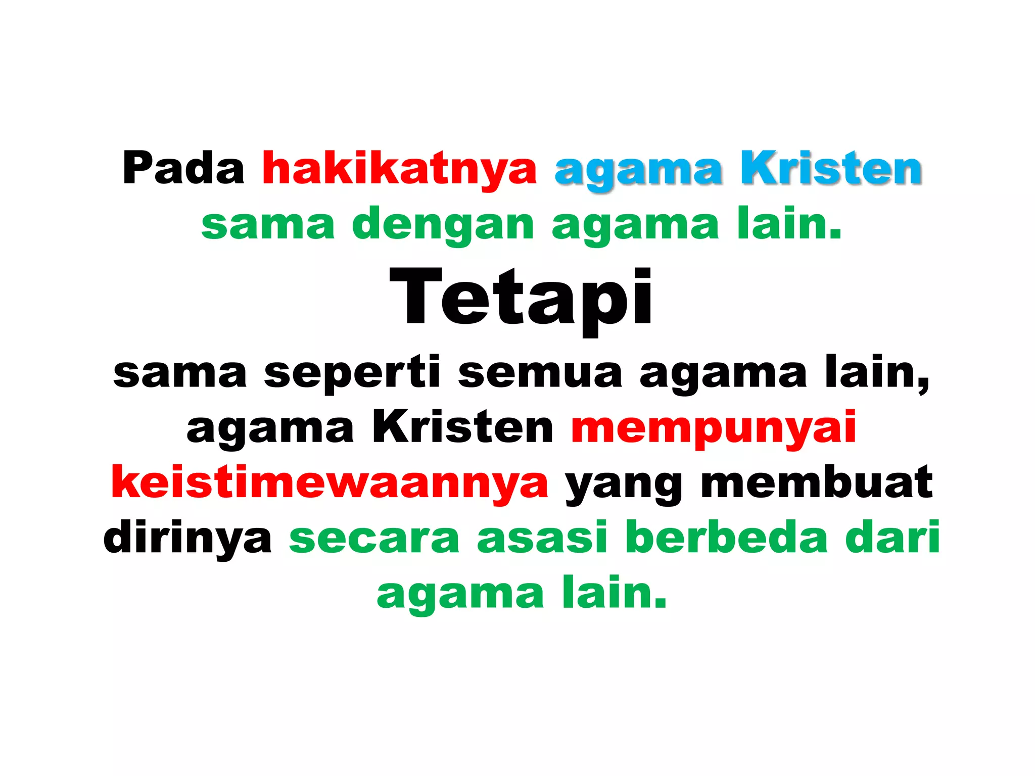 Pandangan GKJ Tentang Agama Lain - 2016 | PPT