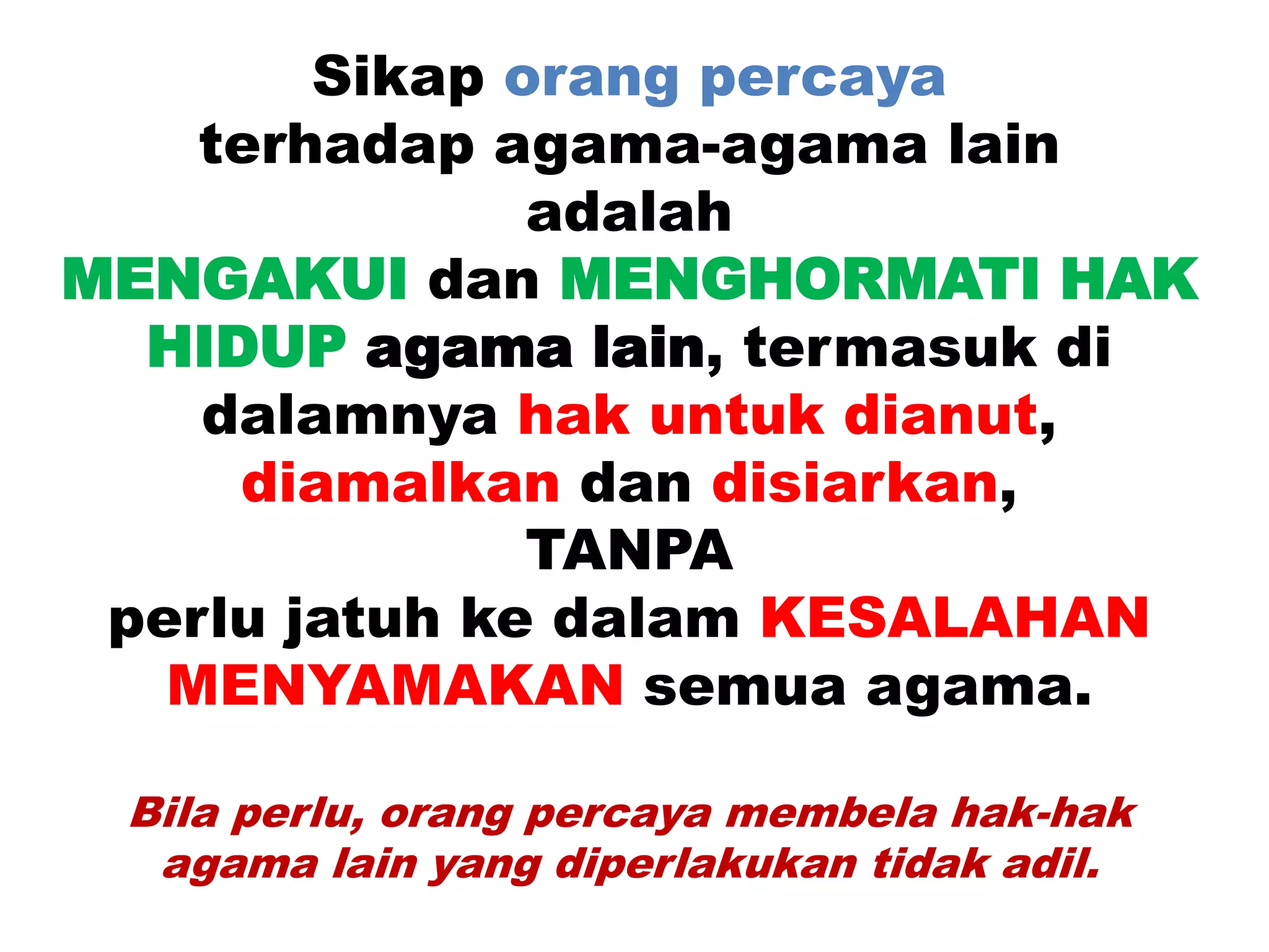 Pandangan GKJ Tentang Agama Lain - 2016 | PPT | Free Download