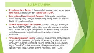 Fakta, Isu dan SAran Penyempurnaan BP TAPERA | PPTX