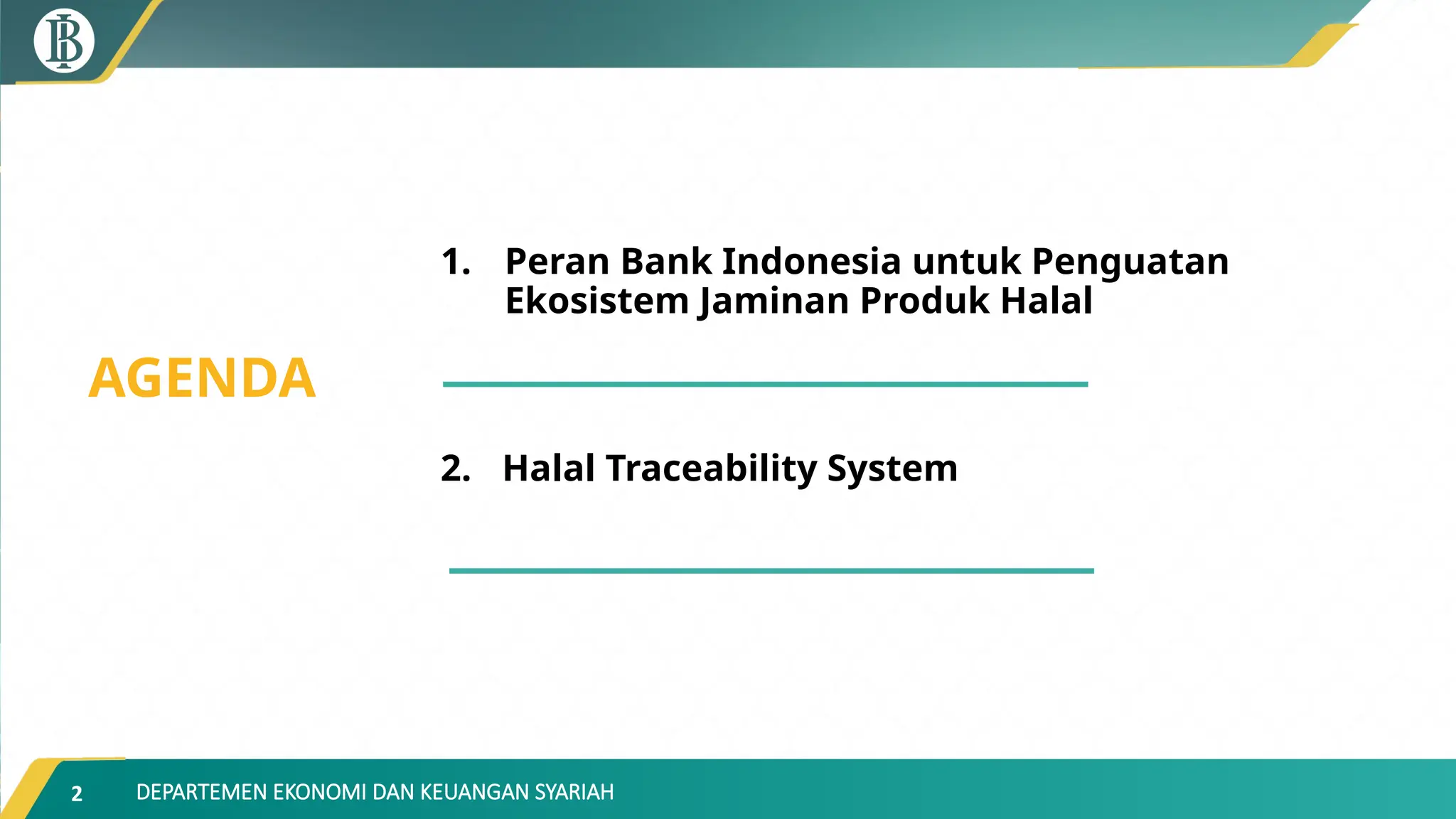 Tayangan Penguatan Ekosistem JPH-Halal value Chain | PPT