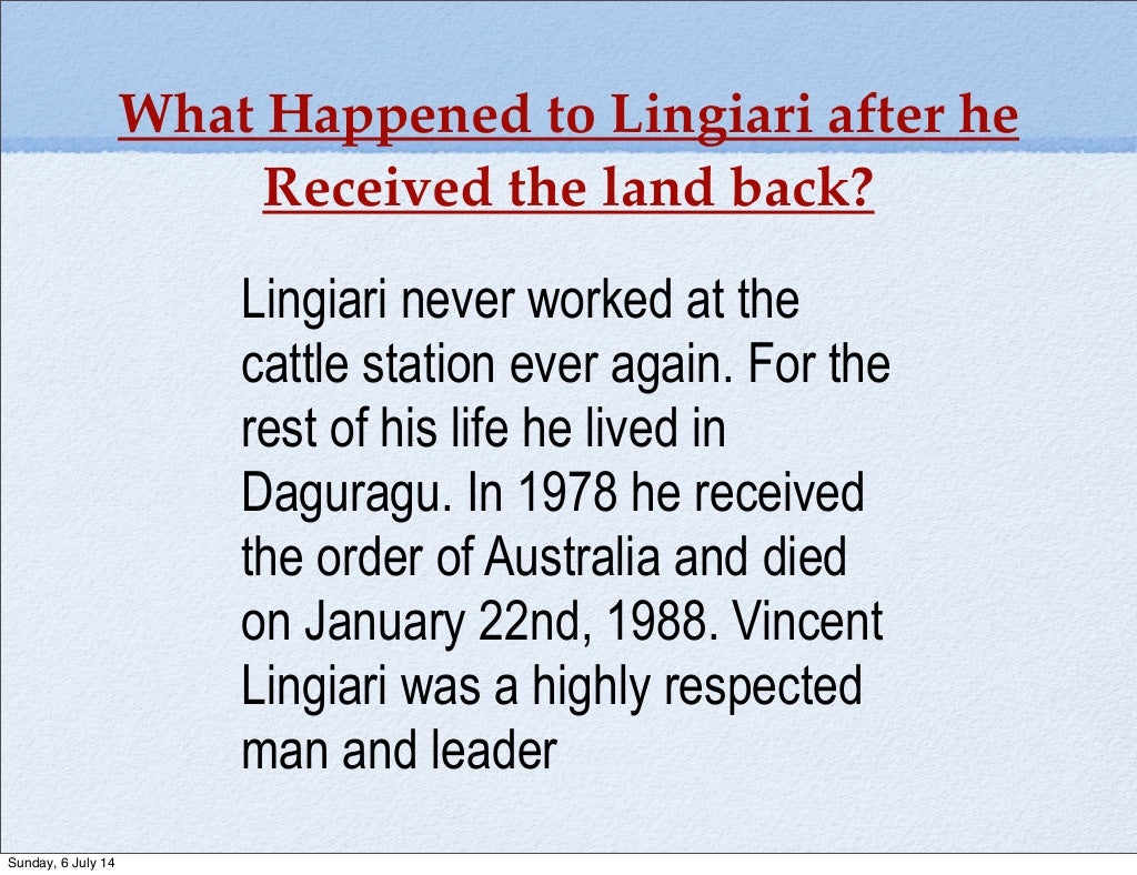 Vincent Lingiari