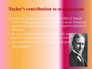 Frederick Taylor | PPTX