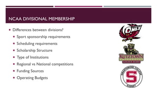 TUJ Symposium - Governance of the NCAA (National Collegiate Athletic ...