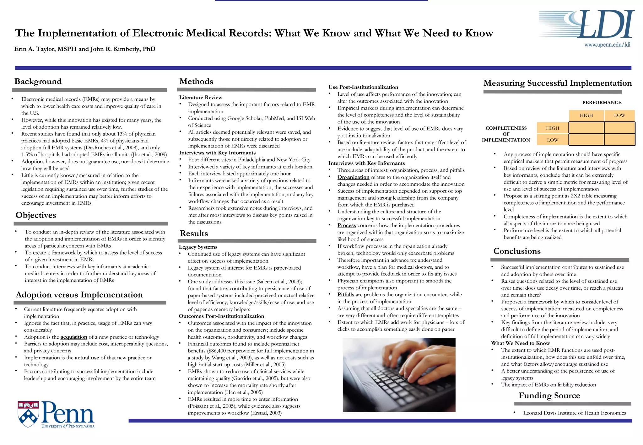 The Implementation of Electronic Medical Records 6.17.10